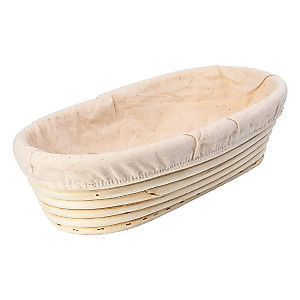 Bread Proofing Basket Oval Shaped: Basket Sourdough Proofing Baskets Oval Proofing Bowls with Liners for Professional Home Artisan Sourdough Bread Baking Supplies