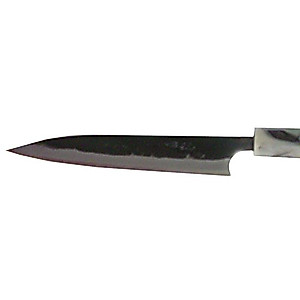 土佐刃物流通センター Tosa Cutlery Knife, Black Knife, Willow Blade Knife, White Steel, No. 1, 5.9 inches (150 mm)