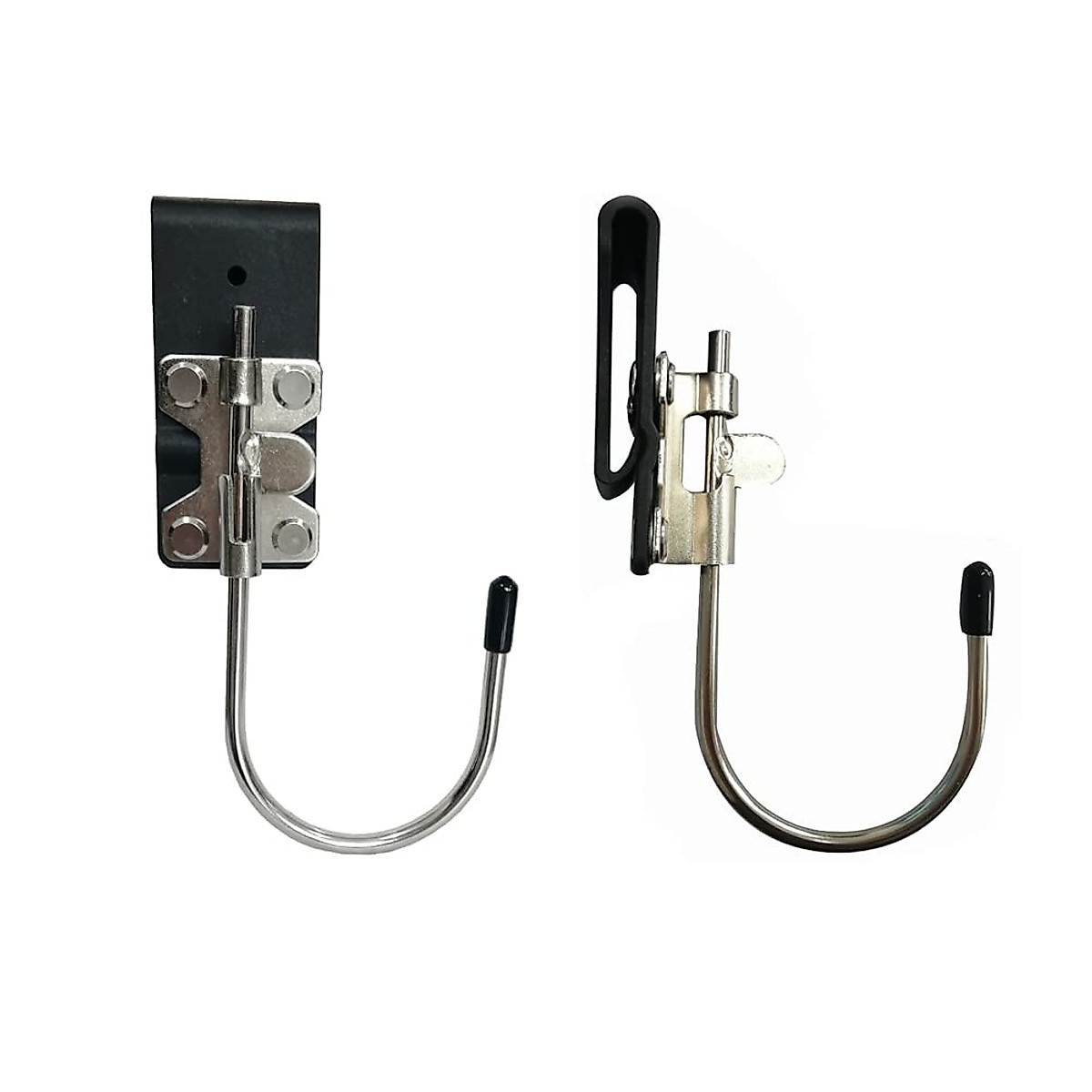 BOOHAO 2 PCS Power Tool Holder Tool Belt Hook Cordless Drill Hook/Single Hook with Metal Clip for Easy Attachment