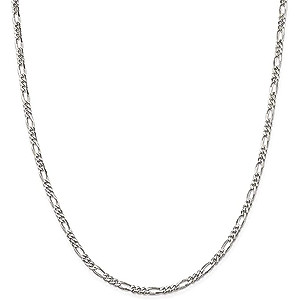 Savlano 925 Sterling Silver 3.5mm Italian Solid Figaro Link Chain Necklace Comes With a Gift Box For Men & Women - Made in Italy (18, 3.5)