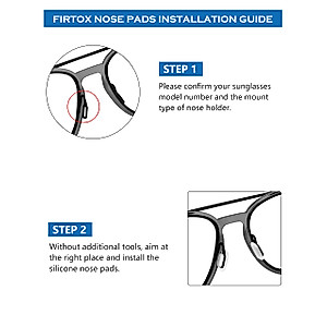 2 Pairs Replacement Nose Pads Nose Piece for Costa South Point/Flagler/Ponce/Fernandina/Shipmaster/Wader/Peli; for Oakley Cartridge/Spindle/Latch Key/Diecutter/Latch Alpha/Lugplate Glasses, White