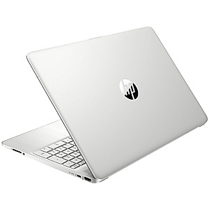 HP 15 Notebook, 15.6" HD Screen Laptop, Intel Core i3-1115G4, 8GB DDR4 RAM, 256GB SSD, Webcam, HDMI, Wi-Fi, Windows 11 Home, Natural Silver
