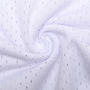 BOROLIN Mens Basketball Jersey Bugs #1 Space Jersey (White, X-Large)