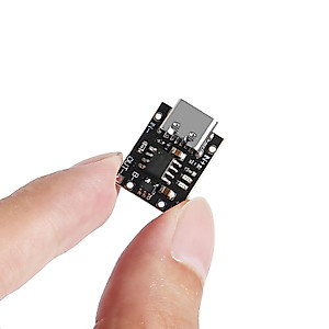 XIITIA 20pcs Mini USB Type C 3.7V Lithium Battery Charger Board 4.2V Charging Module with Protection Circuit and LED Charge Indicators(Type-C Port)