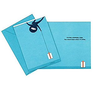 Hallmark Shoebox Funny Belated Birthday Card Assortment (5 Cards with Envelopes), Belated, 5 Cards (1399RZG1000)