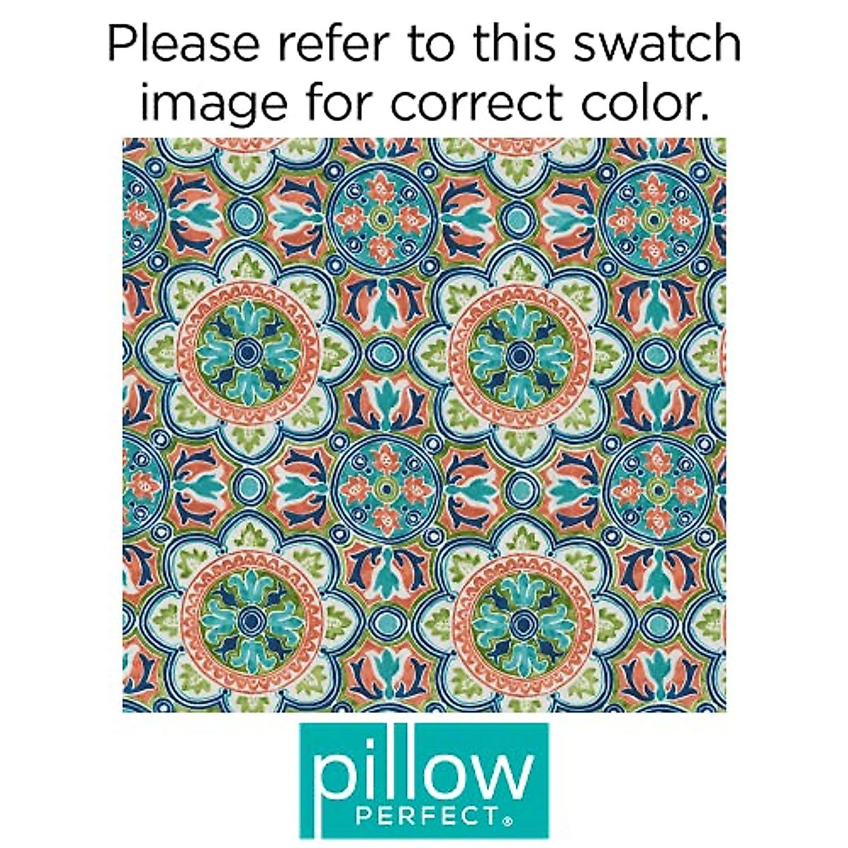 Pillow Perfect Outdoor | Indoor Lagoa Tile Flamingo Rectangular Throw Pillow (Set of 2), Blue