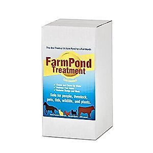 Farm Pond Treatment 80065 Multi Purpose Biological Pond Treatment, Amber liquid and brown powder
