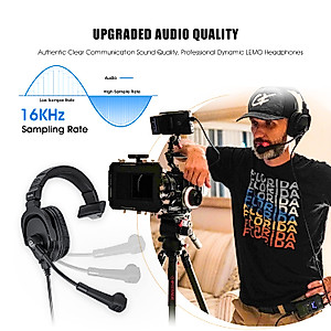 Hollyland Solidcom M1 Full Duplex Wireless Intercom System, Multi-Device Cascade Connection, Broadcast Communication for Business Event Concert Sports, 1 Base Station+8 Beltpacks