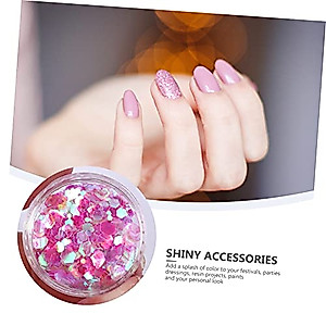 Nail Decor 12 Boxes Environmental Protection pet Crafts Set Bottled Accessories Applique Small Gradient Sequins Suite Sequins Ultra Thin Nail Polish Flash Sequins for Crafts Decore