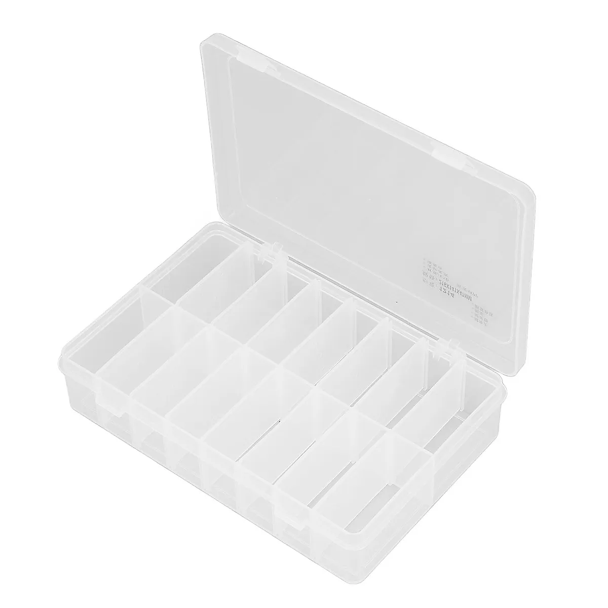 16 Grids Organizer Container, 16 Grids Transparent Container Hardware Storage Box 16 Compartment Parts Box Jewelry Organizer, Hooks & Hangers