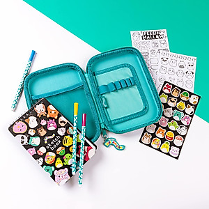 Fashion Angels Squishmallows Stationery Set, Includes Sketch Sheets, Supply Box, Stickers, & 3 Markers, Fun & Creative Crafts Kit for Kids & Teens