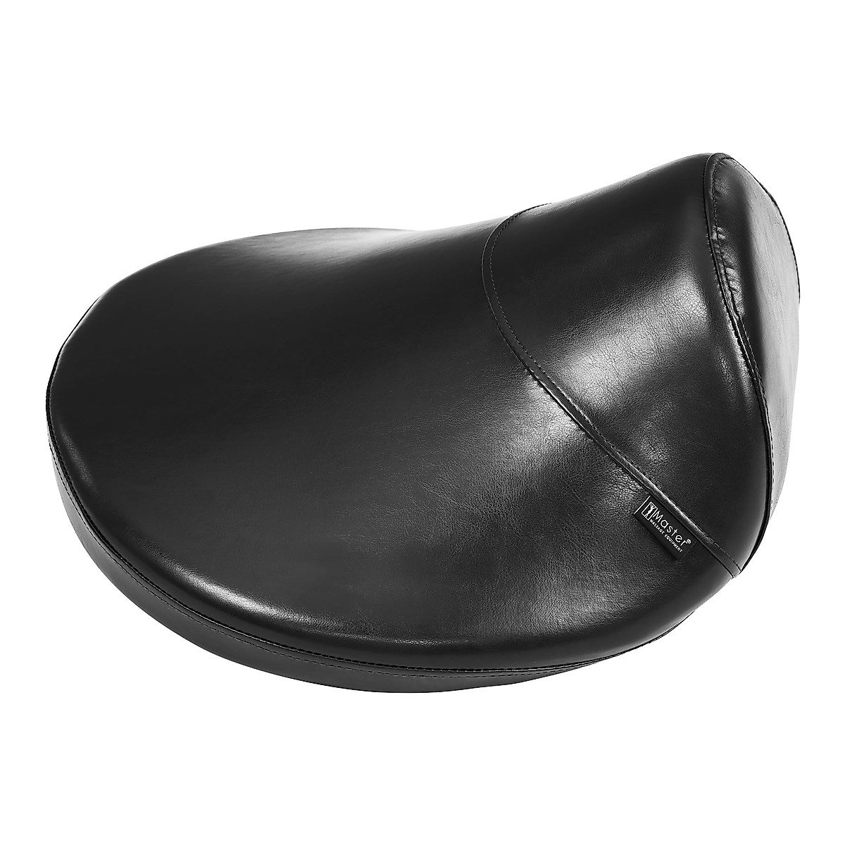 Master Massage Ergonomic Swivel Saddle Rolling Hydraulic Stool in Black