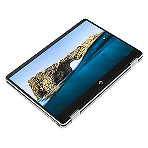 2022 HP Convertible 2-in-1 Chromebook, 14" FHD IPS Touchscreen, Intel Processor up to 3.28GHz, 8GB Ram, 128GB SSD, Super-Fast 6th Gen WiFi, Chrome OS(Renewed) (Silver)