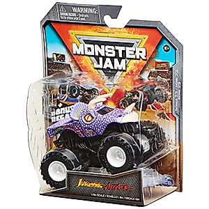 Monster Jam 2022 Spin Master 1:64 Diecast Truck with Bonus Accessory: Arena Favorites Jurassic Attack