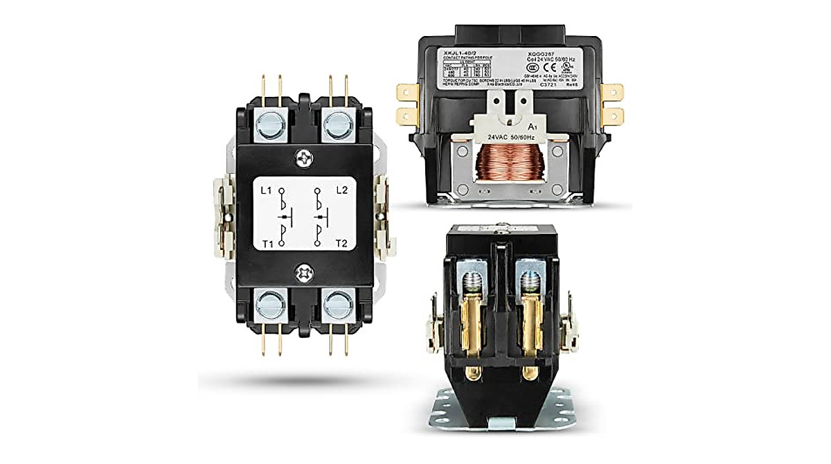 Heavy Duty 2 Pole AC Contactor - 40Amp 24V Coil