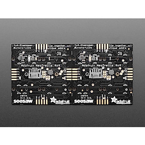 Adafruit NeoTrellis RGB Driver PCB for 4x4 Keypad (3954)
