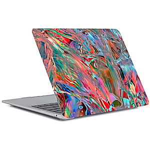 Hard Case Compatible with New MacBook Air 13 Inch Case 2020 2019 2018 Release Model A2337 M1 A2179 A1932 with Retina Display and Touch ID, Matt Plastic Hard Shell Case Cover - Colorful