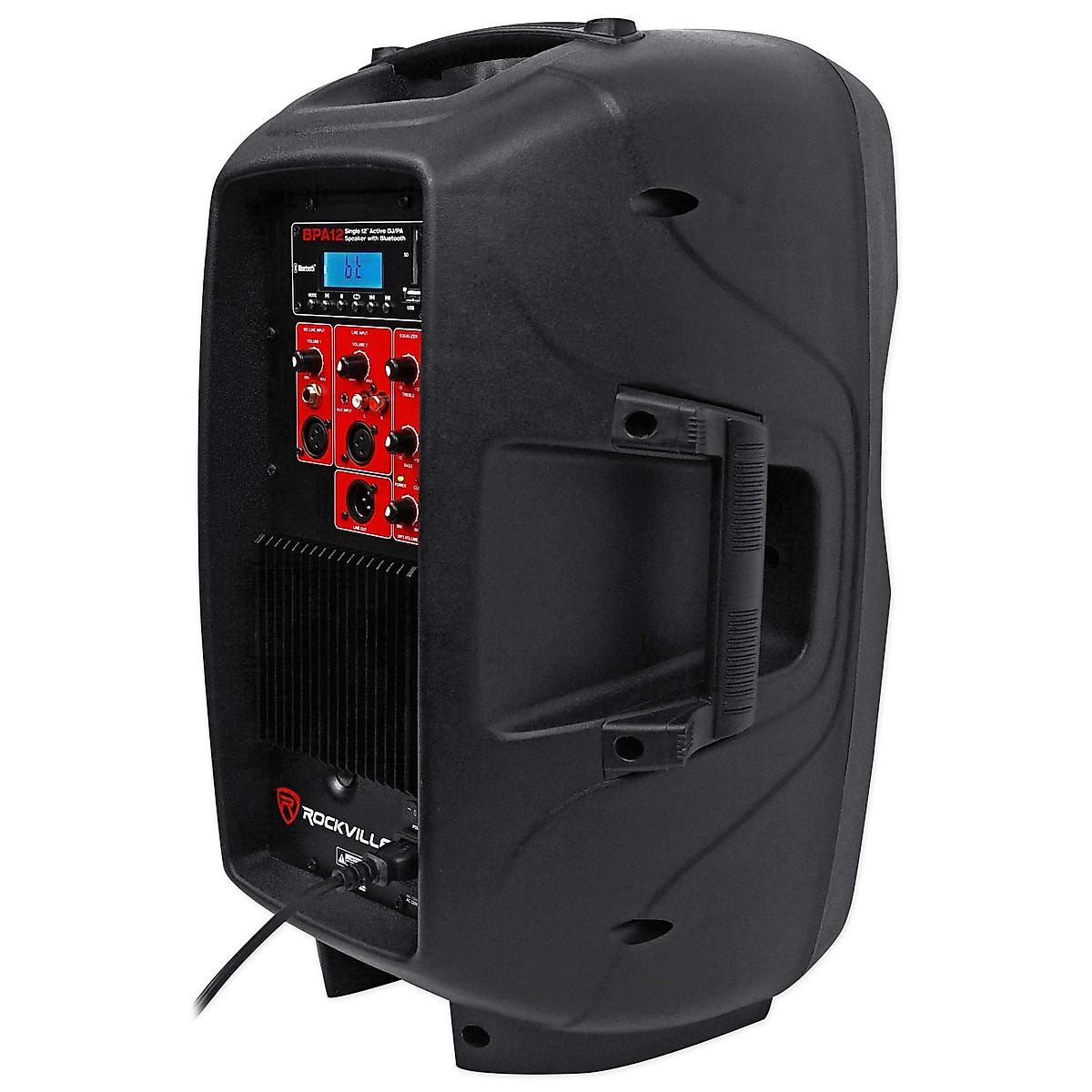 Rockville BPA12 12" Professional Powered Active 600w DJ PA Speaker w Bluetooth