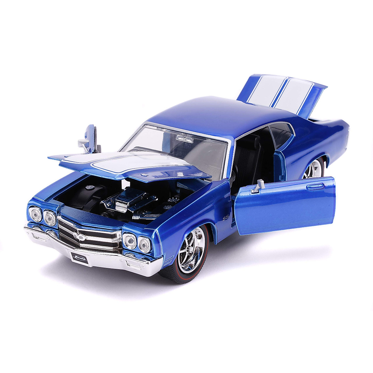 Jada Toys Big Time Muscle 1970 Chevy Chevelle SS Blue 1: 24 Diecast Vehicle