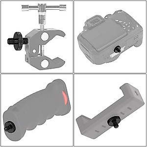 6 Pack 1/4" Male to 1/4" Male Camera Mount Screw Tripod Mount Screw Tripod Screw Camera Screw,Precision Made.