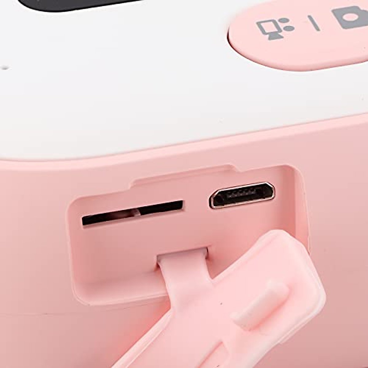 Printing Camera, Instant Print Camera One‑Click Portable Digital Camera for Children for Kid(Pink)
