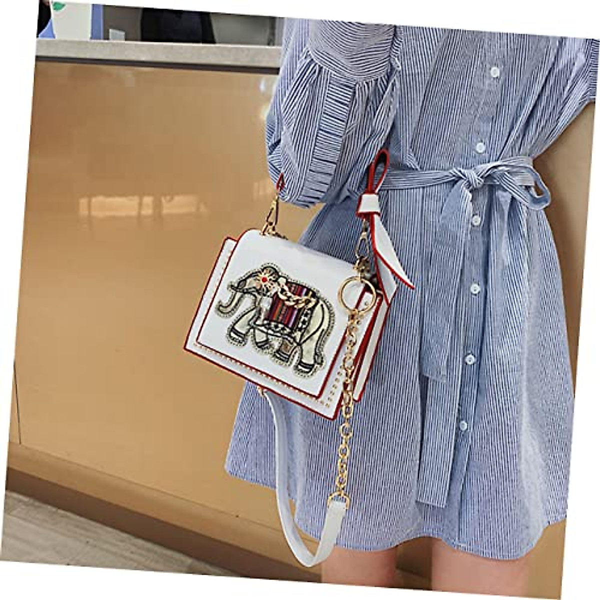 VALICLUD Leather White Knot Portable Handbag Pu Female Bag Shoulder Fashion Tote Bow