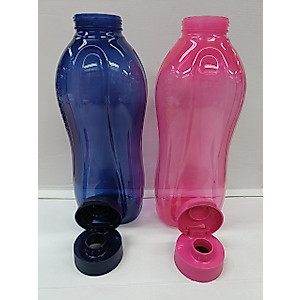 Tupperware . Plastic 2 Litres Eco Bottle Set Of 2 Pc, Multicolor