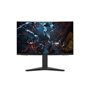 Lenovo G32qc-10 31.5-inch QHD Curved Gaming Monitor, 1440p, AMD FreeSync Premium, DisplayPort, HDMI, Narrow Bezels, Adjustable, VESA Mount, 66A2GCCBUS