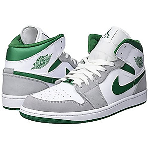 Jordan Mens Air 1 MID SE DC7294 103 Grey/Pine Green/White - Size 9.5