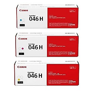 Canon CRG-046H 3-Color High Yield Cyan, Magenta and Yellow Toner Cartridge Set