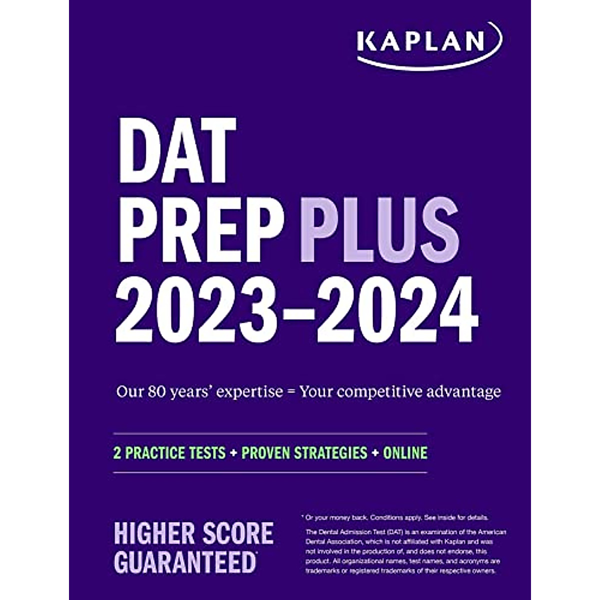 DAT Prep Plus 2023-2024: 2 Practice Tests + Proven Strategies + Online (Kaplan Test Prep)
