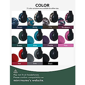 for Earpads Repair & Protection | Mimimamo Super Stretch Headphone Cover M Size (Black) May not fit All Headphones. Please Confirm Compatibility on Mimimamo's Website