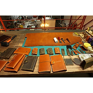 Personalized leather Wristlet iPhone 15 14 13 12 Pro Max wallet case/distressed leather iPhone 14 plus 13 12 mini wallet cover IP05MW-B