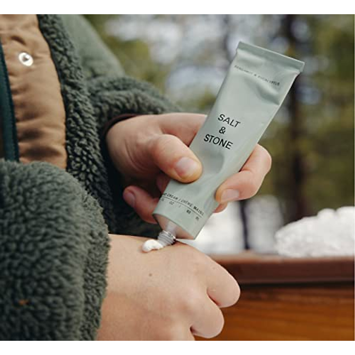 Salt & Stone Bergamot & Eucalyptus Hand Cream | Hydrate, Nourish & Soften Skin | Cruelty-free & Vegan | 2 fl oz