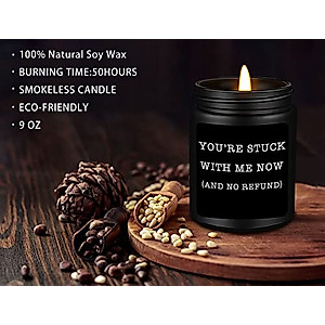 Mothers Day Gifts for Him Men-Anniversary Romantic Gifts for Men Husband Boyfriend Fiance, Valentines Day Wedding Thanksgiving Christmas Birthday Gifts for Him, Birthday Candle Gifts for Men (Black)