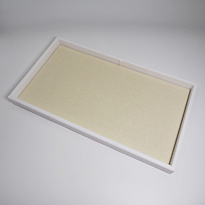 888 Display 5 Pack Beige Linen Jewelry Pads Jewelry Organizer can be used with any standard size trays. Ideal to use for organizing jewelry at a store or just at home.