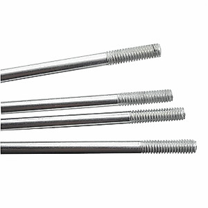 10G Spokes Motorcycle 3.12mm Diameter Spokes Galvanized Finish Electric Bike Spokes Length 60-310mm Custom Bike Spokes (Color : 132mm)