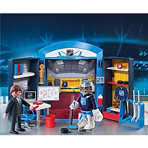 Playmobil NHL Locker Room Play Box, Blue