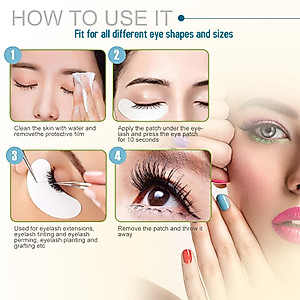 110 Pairs C. ARTIST 100% Natural Eyelash Extension Under Eye Gel Pads patches kit Collagen Aloe Vera Hydrogel Eye Patches Eyelash Extension Supplies Tools, Lash Extension Supplies, lash tech supplies