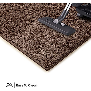 Ambiant Broadway Collection Solid Color Area Rugs Black - 9' x 12' Rectangle, Indoor, Stain Resistant, Perfect for Living Room, Bedroom, Dining Room, Entryway, Pet & Kids Friendly Rug, Wedding