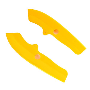 SOSEGA Front Bumper Lip Splitter Protector Cover Replacement Part for 2015-2023 Dodge Challenger Scat Pack R/T GT SRT Not for Plus,Widebody (2pcs/Set) (Yellow)