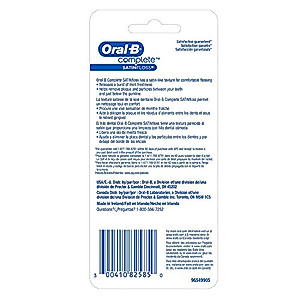Oral-B Complete SatinFloss Dental Floss, Mint, 50 M (54.6 yd), Pack of 2