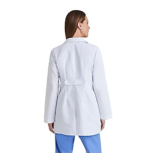 Grey's Anatomy 7446 Missy 2 Pkt White Lab Coat w/ Back Tab Small