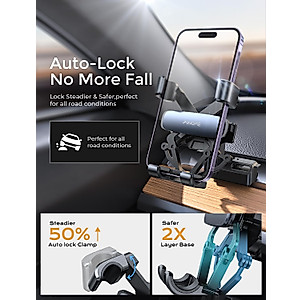 AINOPE Tesla Phone Mount Holder 2024 Upgrade Gravity Tesla Model 3 Y Phone Mount Holder Tesla Phone Holder Fits for All iPhone & Android Phones