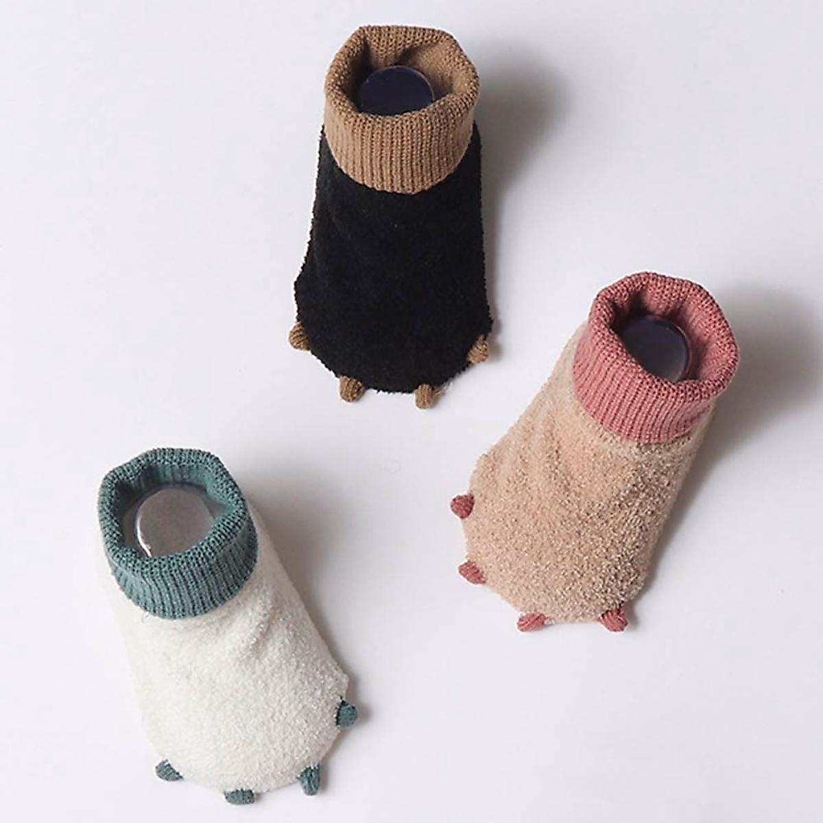 Monster Baby Boy Girl Toe Slippers Socks Shoes - Dinosaur Child Kid Slippers Babies Kids Girl's Boys Toddler Floor Socks Shoes Slipper Stay-on One Size Multicolor