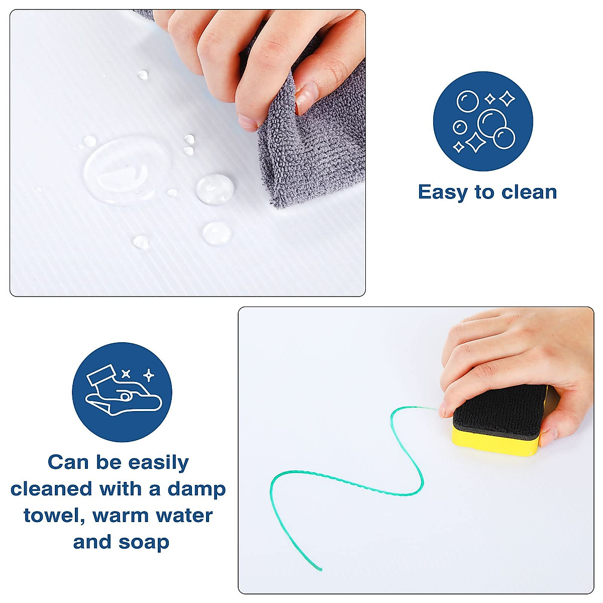 36 Pieces Desk Divider for Student Desks Reduces Distractions Plastic Guard White Classroom Privacy Folders Trifold Desk Divider for School Teacher Student Test Home Supplies