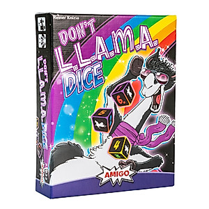 AMIGO Games Don't L.L.A.M.A. Dice Game - Fun and Strategic Llama-Themed Dice Game for Ages 8+ | 2-6 Players | Avoid Llama Drama and Shed Points
