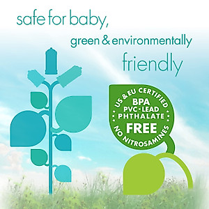 The Upright Bottle - Bittylab Bare Air-Free 4oz Twin for breastmilk or Baby Formula, Anti-Reflux, Anti-Colic, Anti-Gas, Fuss or Sleep Troubles. with Easy-Latch Nipples. 0-6 Months.