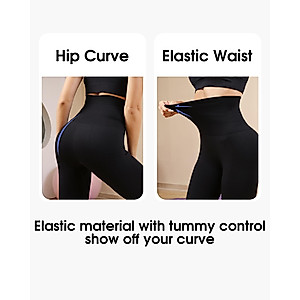 Homma Activewear Thick High Waist Tummy Compression Pants Slimming Body Yoga Leggings Postpartum Pants Black L