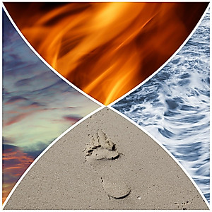 Keled Rocks Four Elements - Shungite Necklace - Infused with Earth Energy - Raise Vitality up Daily - Ward off unwelcome influences from Afar